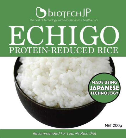 Echigo - Protein-Reduced Rice for CKD - BiotechJP