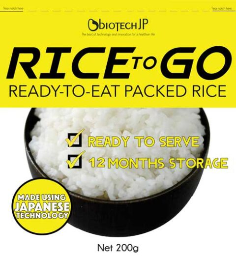 Rice To Go, Ready-to-eat Rice - BiotechJP
