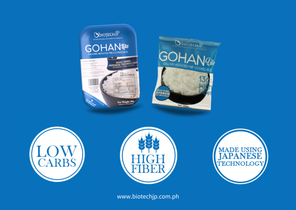 Gohan Lite Calorie-Reduced, High-Fiber Rice - BiotechJP